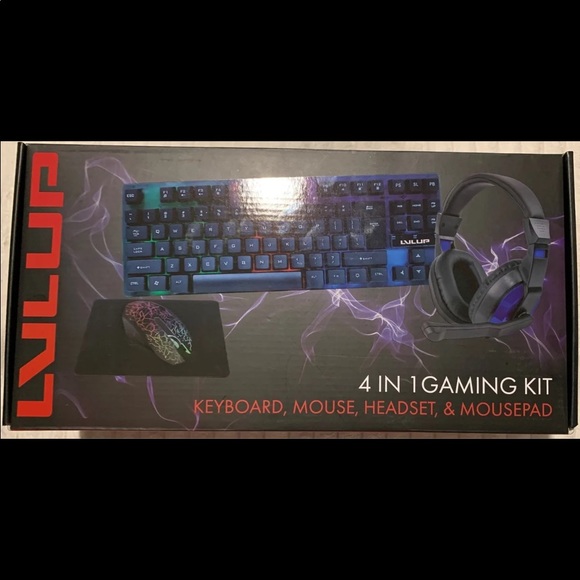 Video Games & Consoles | Lvlup 4 In 1 Gaming Keyboard Headset Mouse And ...